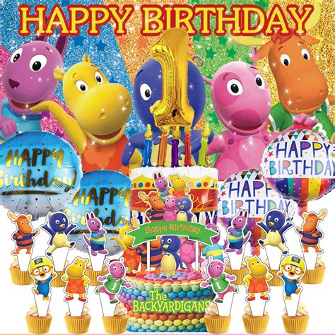 The Backyardigans Party Supplies Decor 1st Kit Balloons Birthday Cake