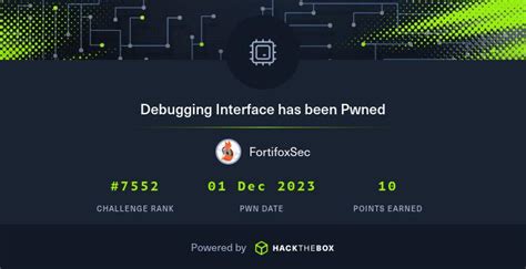 Kevin Broich On Linkedin Owned Debugging Interface From Hack The Box