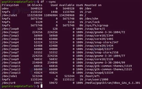 DF Command In Linux DataFlair