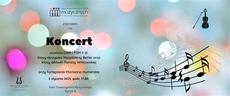 Koncert Uczniów Osm I Psm Ii St Z Klasy Skrzypiec I Altówki Zespół