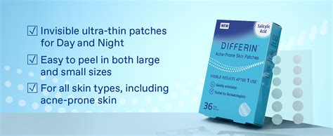 Differin Acne Treatment Gel And Differin Patch Set 36