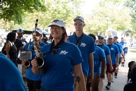 Middle Tennessee State University Mtsu The Mtsu Band Of Blue The
