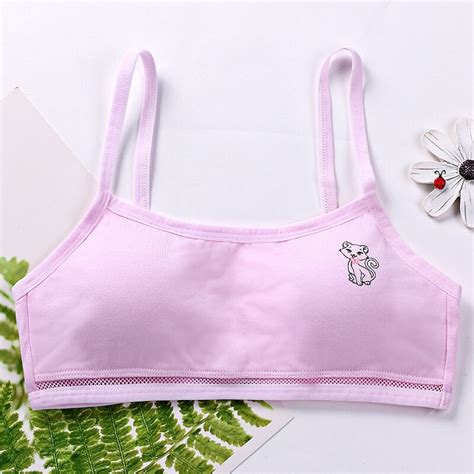 Cotton Puberty Girl Bra Breathable Teenager Girl U Grandado