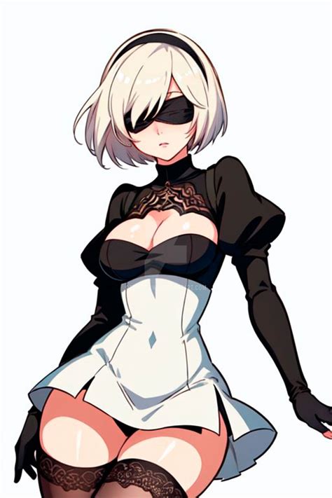 2b Nier Automata Waifu By Qemisdraws On Deviantart