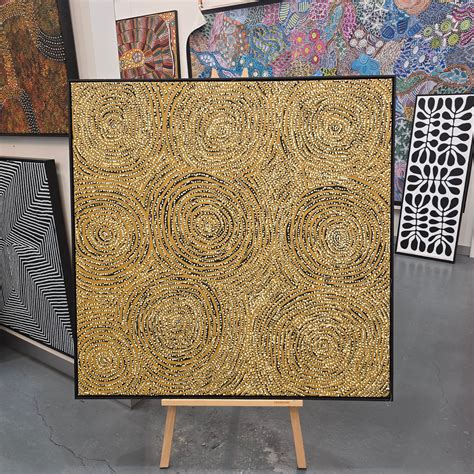 George Ward Tjungurrayi 1200 Mm X 1200 Mm Mandel Aboriginal Art Gallery