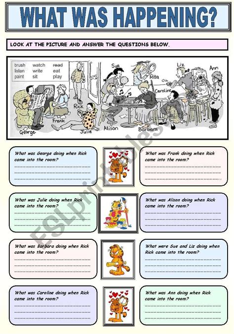 Past Continuous Tense Worksheet For Class 5 With Answers Design Talk