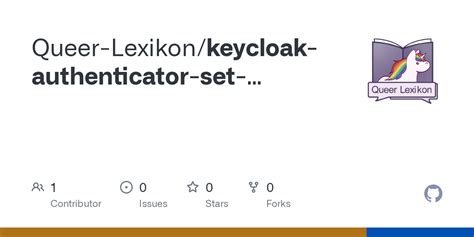 Github Queer Lexikonkeycloak Authenticator Set Attribute