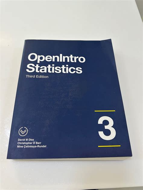 Free Open Intro Statistics 3rd Edition Hobbies And Toys Books