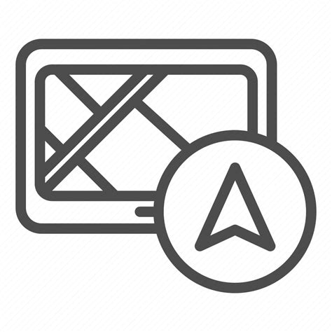 Arrow Direction Location Map Navigation Route Tablet Icon Download On Iconfinder