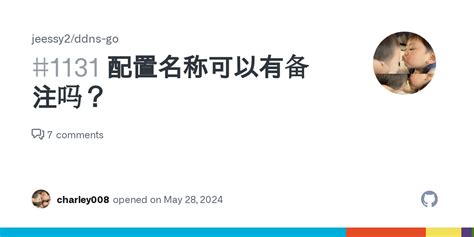 配置名称可以有备注吗？ · Issue 1131 · Jeessy2ddns Go · Github