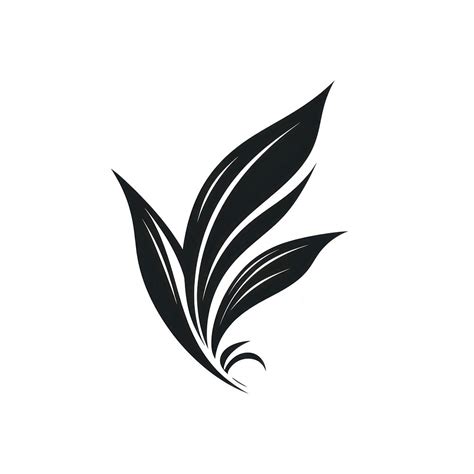 Banana Leaf Logo Black White Free Photo Illustration Rawpixel