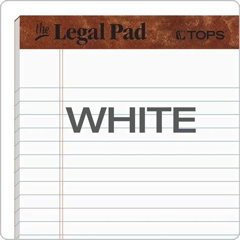 Tops The Legal Pad Writing Pad 50 Sheets Double Stitched 028