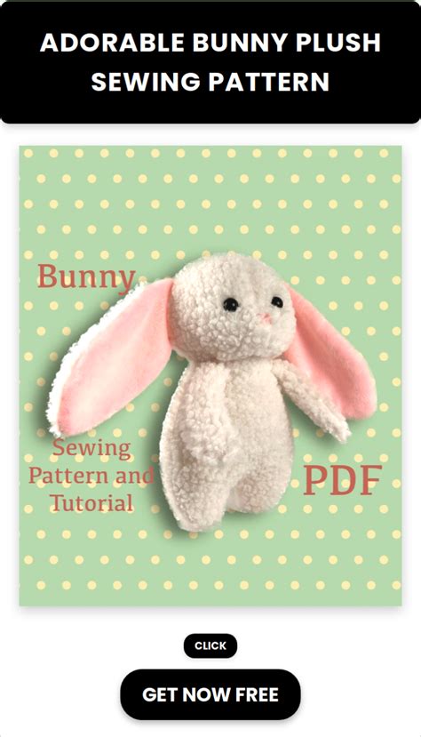 Sew An Adorable Bunny Plush 🐰💖 Easy Pattern In 2025 Sewing Stuffed
