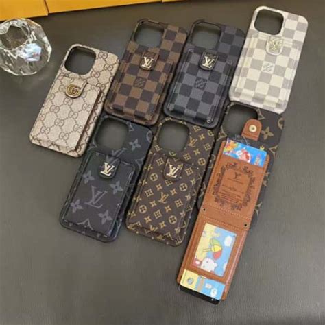 Lv Samsung Galaxy Phone Case Wallet Leather Card Holder Crossbody Strap
