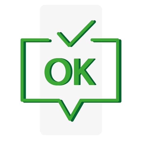 Premium Vector Abstract Ok Message Dialog Frame Chat Message Icon