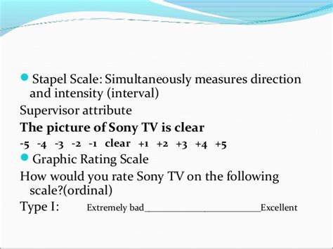 Measurement Of Variableand Scaling