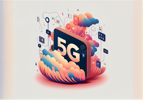 5g technology concept high speed mobile internet city dwellers using