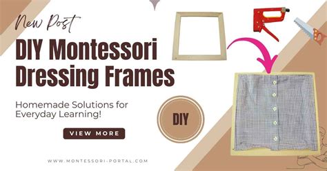 Diy Montessori Dressing Frames Crafting Practical Life Materials At Home Montessori Portal