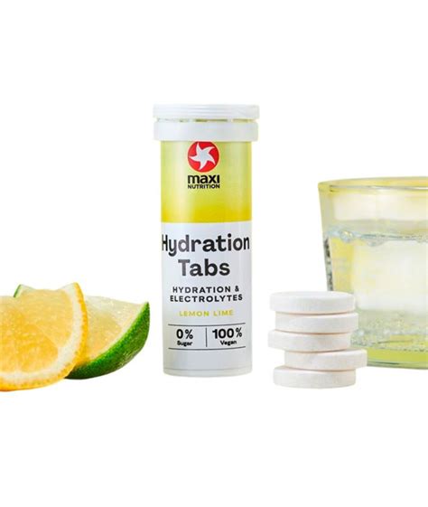 Maxi Nutrition Hydration Tabs Lemon Lime 10 Tabletas Atmósfera Sport