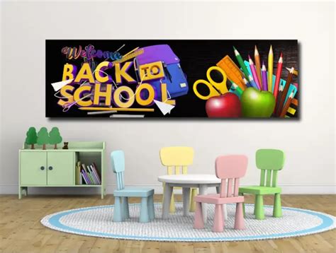 Ebencuts Ebencuts Back To School Banner For Classrooms
