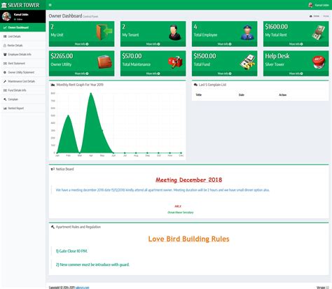 Complete Responsive Apartment Management System Using Phpmysqli