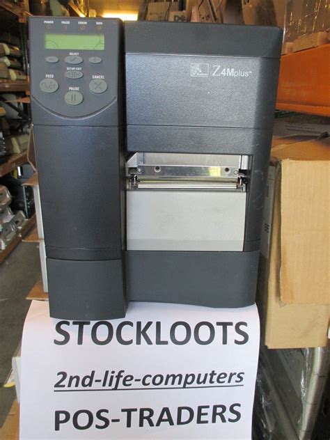 Zebra Z4m Plus Thermal Barcode Label Printer Z4m00 0004 0000 Parallel