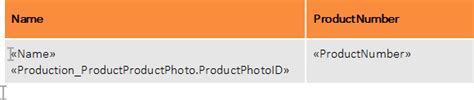 Prefixed Merge Field Names Using Related Tables