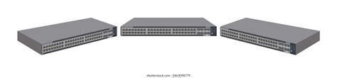 48 Port Fast Ethernet Switch Gigabit Ethernet Stock Vector Royalty Free 2464631003 Shutterstock