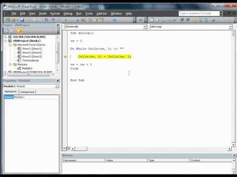 VBA Excel Do While Loop Tutorial YouTube