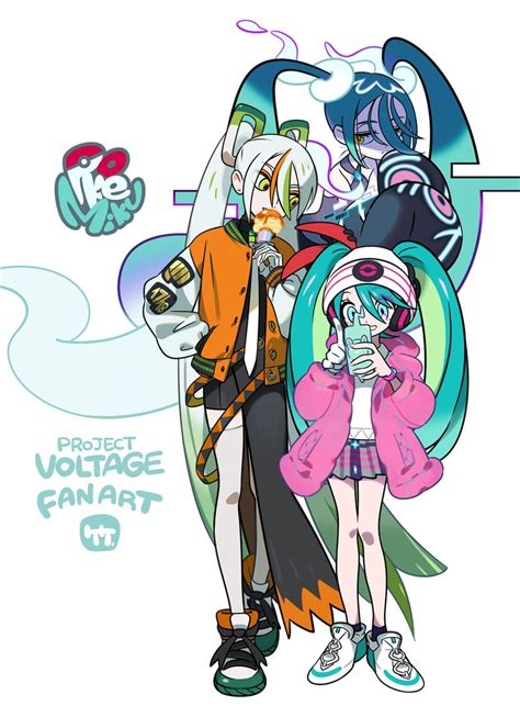 Hatsune Miku Rotom Rotom Phone Ghost Miku Fighting Miku And 1 More