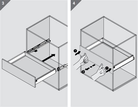 Механизм TIP ON BLUMOTION для открывания от нажатия TANDEMBOX Мебельная фурнитура BLUM