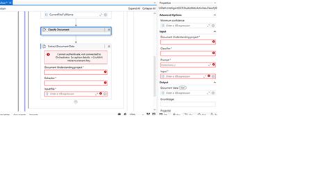 extract document data activity not working activities uipath