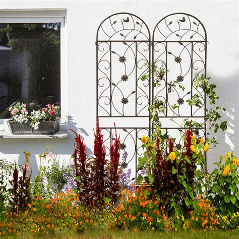 Lark Manor™ 2 Pack Metal Garden Trellis 867 X 197 Rustproof Trellis