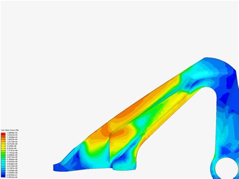 Plate 2 Nonlinear Analysis Of Aircraft Engine Bearing Bracket Sagulay By Rsagulay Simscale