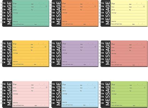 Colarr 9 Pcs Phone Message Book 2 Part Carbonless Message Notebooks