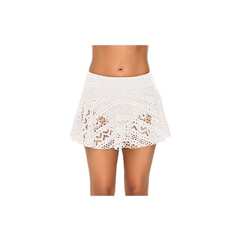 Laikete Pantalonici Da Bagno Donna Tinta Unita Gonna Da Bagno In Pizzo