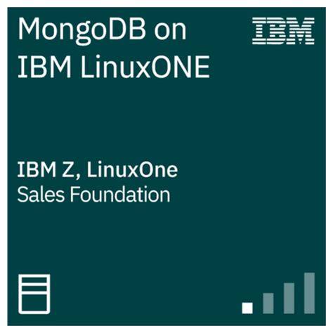 mongodb on ibm linuxone sales foundation credly
