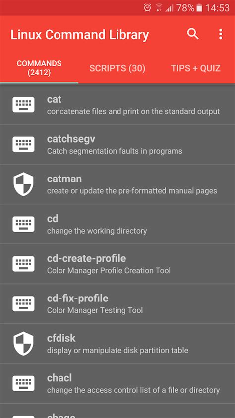 Linux Command Library Android Apps On Google Play