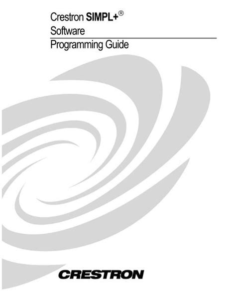 Programming Guide Doc 5789 Crestron