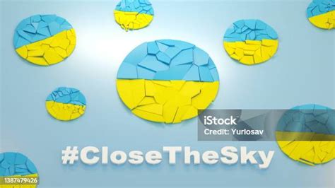 폭격 후 바닥에 파란색과 노란색 거짓말 브로켄국가 색상의 우크라이나어 기호 우크라이나 러시아 전쟁 3d 렌더 0명에 대한 스톡 사진 및 기타 이미지 Istock