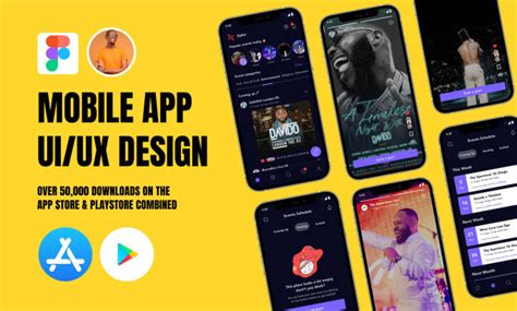 design and prototype a beautiful mobile app ui ux on figma by cn
