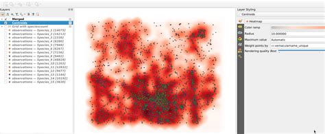 Qgis Combining Multiple Point Layers In A Heat Map Not By Density Of