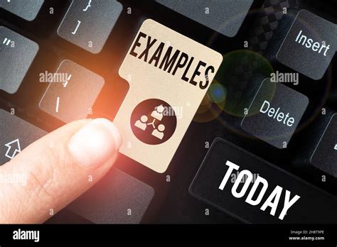 Text Sign Showing Examples Word For Photo Sample Model To Follow Guide Explanation For Instance