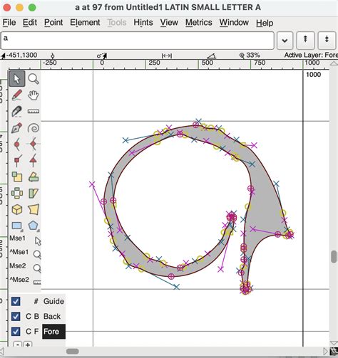 Adobe Illustrator FontForge Not Showing Glyph In Metrics Or Preview Graphic Design Stack