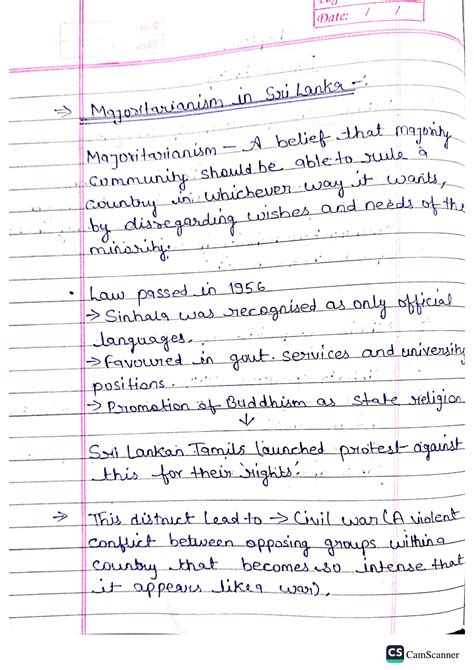 Solution Power Sharing Civics Sst Class10 Short Notes Handwritten Solution Power Sharing Civics Sst Class10 Short Notes Handwritten