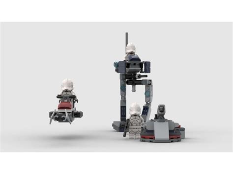 Lego Moc At Rt Walker And Speeder Alternate Build Of 75372 Clone And Droid Battle Pack By Wurger