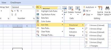 Conditional Formatting With Up And Down Arrows Onestream Community