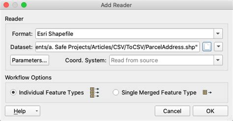 Converting Tabular Non Spatial And Spatial Data To Csv Fme Support