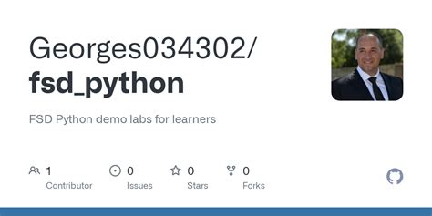 GitHub Georges034302 Fsd Python FSD Python Demo Applocations