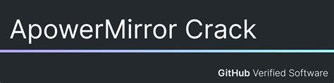 Github Boonkt Apower Apowermirror Crack